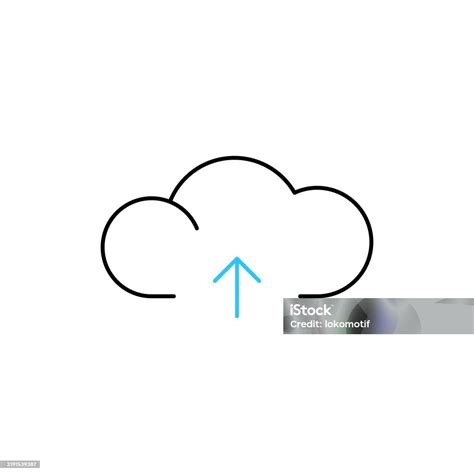 클라우드 컴퓨팅은 편집 가능한 획이 있는 두 가지 색상의 선 아이콘을 업로드합니다 아이콘은 웹 디자인 모바일 앱 Ui Ux 및 Gui 디자인에 적합합니다 공유 개념에 대한