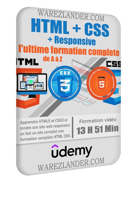 Udemy HTML CSS Responsive lultime formation complete de A à Z Warezlander
