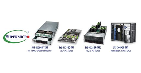 Supermicro Introduces Broadest Portfolio Of Gpu Optimized Systems For Nvidia Tesla V100 Gpus