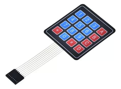 Teclado Matricial De Membrana 4x3 Com 12 Teclas Arduino Mebuscar Brasil
