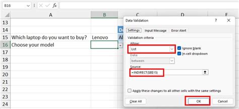Indirect Function In Excel