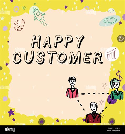 Text Caption Presenting Happy Customer Concept Meaning Highest Satisfaction Rate With The