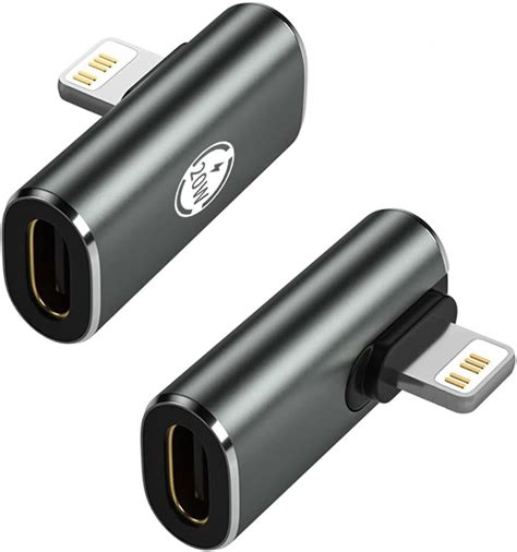 Lightning auf USB C Adapter USB C Buchse auf Lightning Stecker iOS Adapter Unterstützt 20W PD