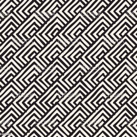 원활한 추상 손으로 그려진된 패턴 벡터 프리 핸드 라인 배경 텍스처입니다 잉크 브러시 스트로크 기하학적 디자인입니다 0명에 대한 스톡 벡터 아트 및 기타 이미지 Istock