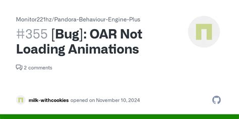 Bug Oar Not Loading Animations · Issue 355 · Monitor221hzpandora Behaviour Engine Plus · Github