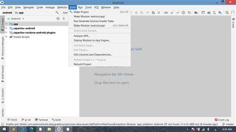android how can i build apk from ionic react capacitor project