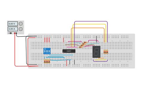 Circuit Design Dcd 7 Segmentos Tinkercad