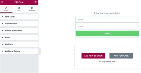 Connect Elementor Form To Email Marketing Software CRM