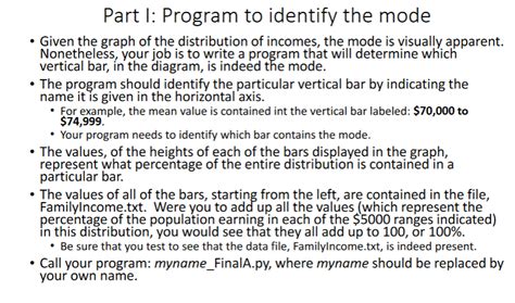 Part I Program To Identify The Mode Given The Graph Of The Course Hero