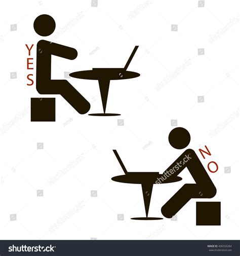 Icon Man Sitting Table Icon Man Stock Vector Royalty Free Shutterstock