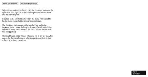 Mantine Menu Issue Codesandbox