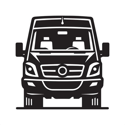 Van Front View Icon 52294083 Vector Art At Vecteezy
