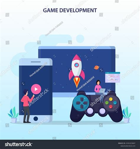 Game Development Concept Game Design Digital Stock Vector Royalty Free 2191223607 Shutterstock