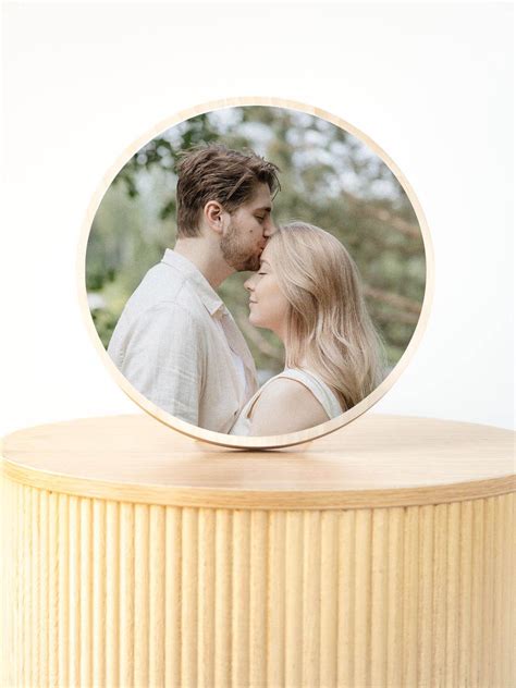 Floating Circle Tset Print On Wood Australia