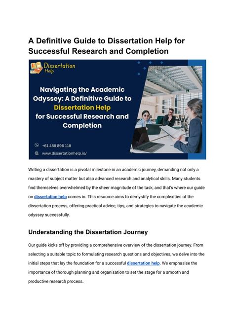Ppt Navigating The Academic Odyssey A Definitive Guide To Dissertation Help Powerpoint