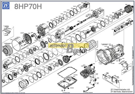 Zf8hp70 Automatic Transmission Exploded View Spare Parts Catalog