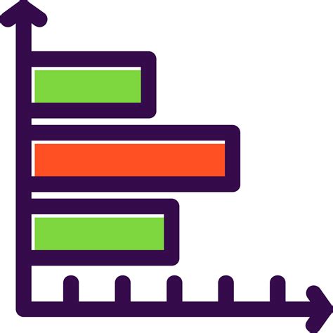 Horizontal Bar Chart Vector Icon Design 15010074 Vector Art At Vecteezy