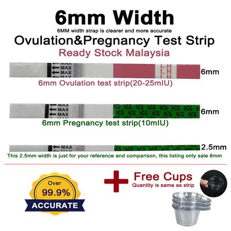 30pcs 6mm Ovulation Opk And Pregnancy Test Strip Upt Kit Shopee Malaysia