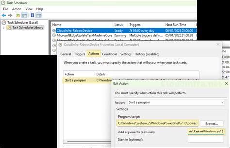 schedule powershell scripts with intune