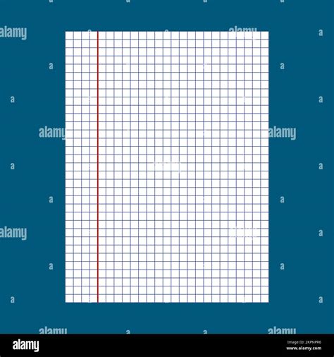 Notebook Squared Paper Vector Illustration Stock Vector Image And Art Alamy