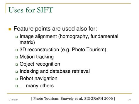 Ppt The Sift Scale Invariant Feature Transform Detector And Descriptor Powerpoint