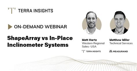 Shapearray Vs In Place Inclinometer Systems Measurand
