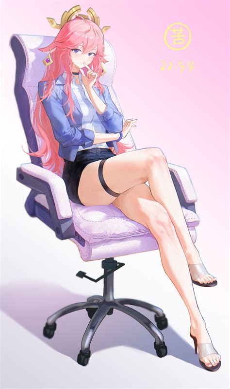 Yae Miko Genshin Impact Image By Pixiv Id 80922208 3947253