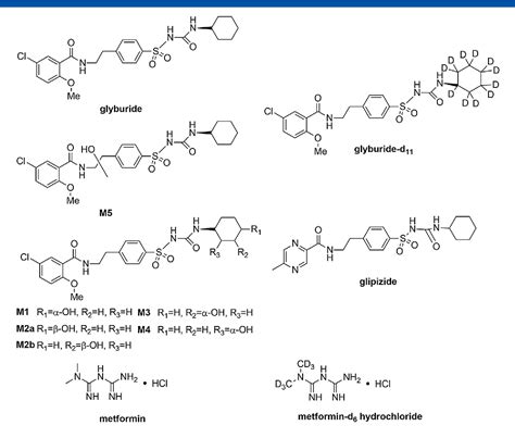 Figure 1 From Quantitative Determination Of Metformin Glyburide And Its Metabolites In Plasma