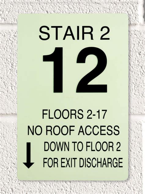 Photoluminescent Exit Signs National Stair Products