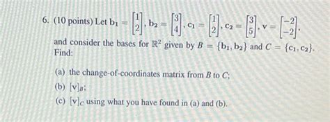 Solved 6 10 Points Let Chegg Com