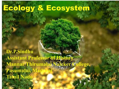 Ecology And Ecosystem Pptx Geography Science