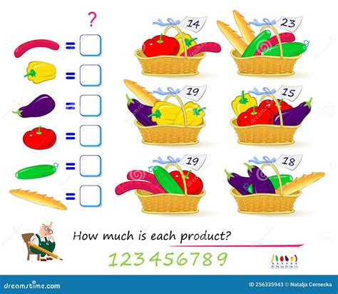 Mathematical Logic Puzzle Game For Smartest How Much Is Each Product Solve Examples And Write