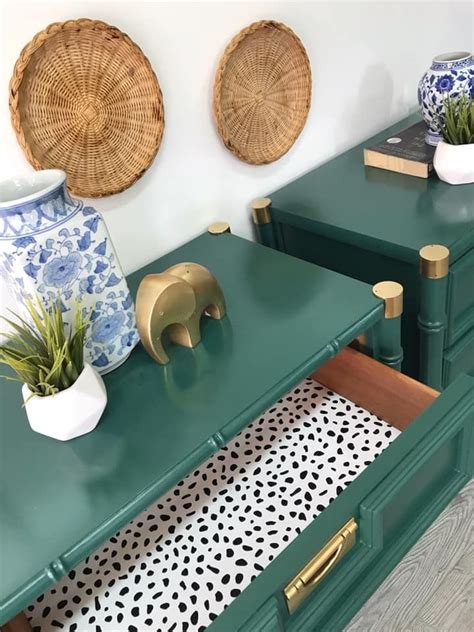 Westminster Green Faux Bamboo Nightstands Artofit