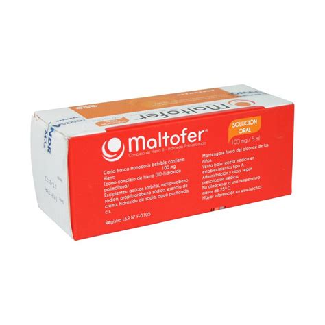 Maltofer Hierro Maltosado 100 Mg 10 Ampollas Bebibles