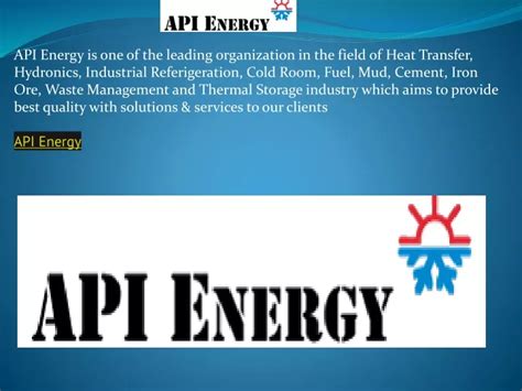 Ppt Api Energy Powerpoint Presentation Free Download Id13474071