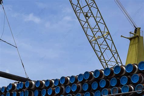 Gas Pipeline Installation Underwater Piping For Offshore Construction Photo Background And