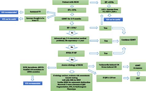 Risk Stratification Algorithm For Patients With Nicm Arvcd