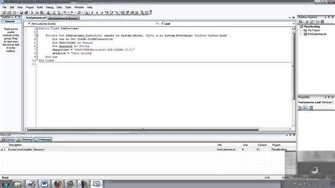 74 Vbaccess Project 14 Connecting To The Database Youtube