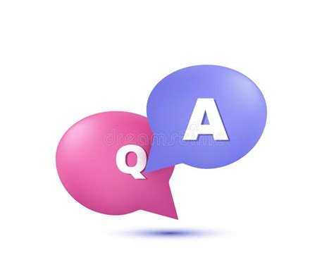 Unique 3d Speech Bubble Letters Questions Answers Isolated On Vector Stock Illustration