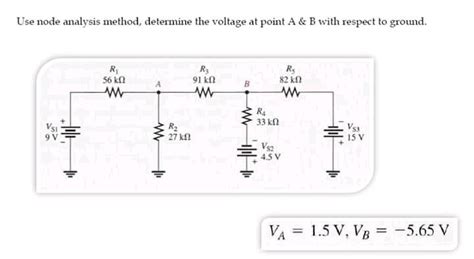 Solved Use Node Analysis Method Determine The Voltage At