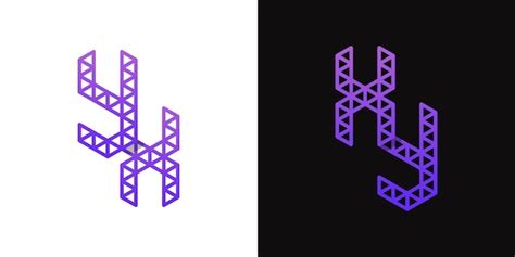 Premium Vector Letters Xy And Yx Polygon Logo Suitable For Business Related To Polygon With Xy