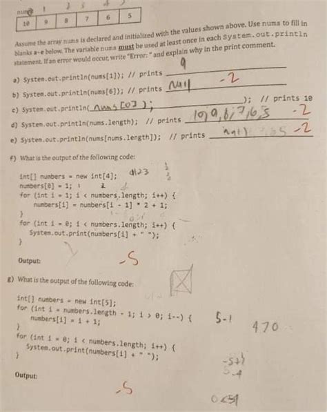Solved Assume The Array Nums Is Declared And Initialized