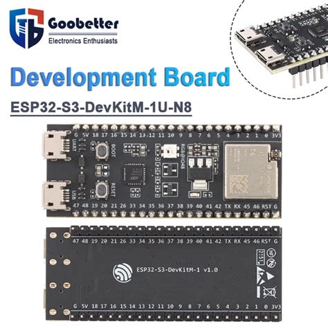 Esp32 S3 Devkitm 1u N8 Development Board Module Carries Esp32 S3 Mini 1 Module Eur 3017