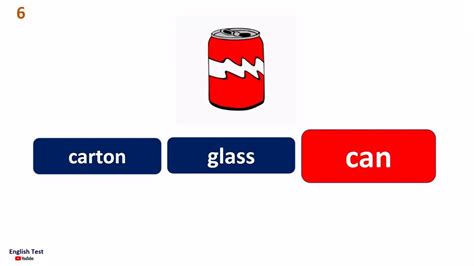 Containers Vocabulary Quiz Youtube