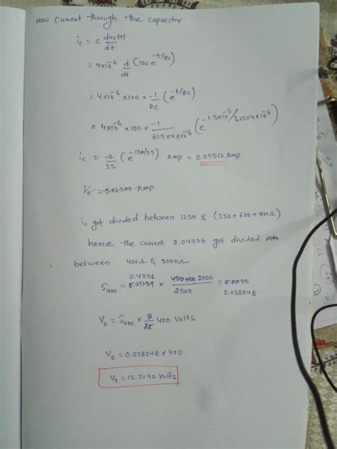 [solved] find the values of vc and v0 in the circuit of fig 8 23 at t