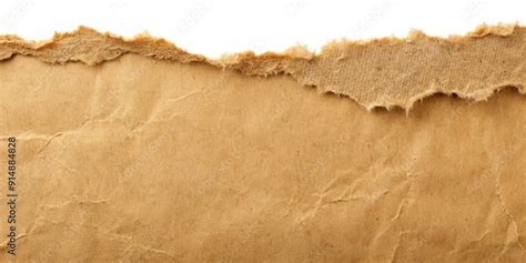 Torn Craft Paper Texture With Ripped Corner Page Craft Paper Texture Torn Ripped Corner
