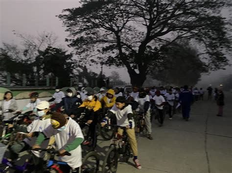 ခန္တီးမြို့တွင် လူထုစုပေါင်း စက်ဘီးစီးပွဲပြုလုပ် Information And Public Relations Department