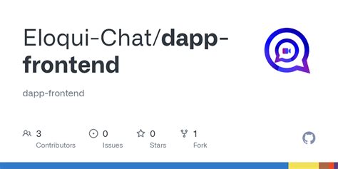 Github Eloqui Chatdapp Frontend Dapp Frontend