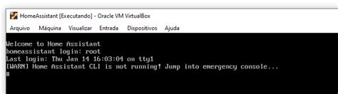 Home Assistant Cli Is Not Running Jump Into Emergency Console Dúvidas Cpha Pt