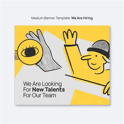 우리는 배너 템플릿을 고용하고 있습니다 무료 Psd 파일
